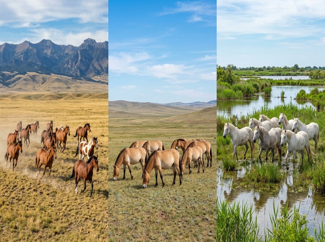 Where Do Horses Live? Natural Habitats, Domestication, and Global Range ...