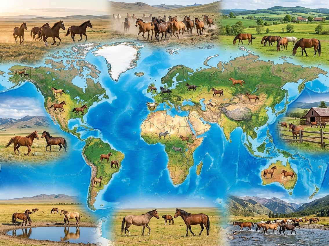 Where Do Horses Live? Natural Habitats, Domestication, and Global Range ...